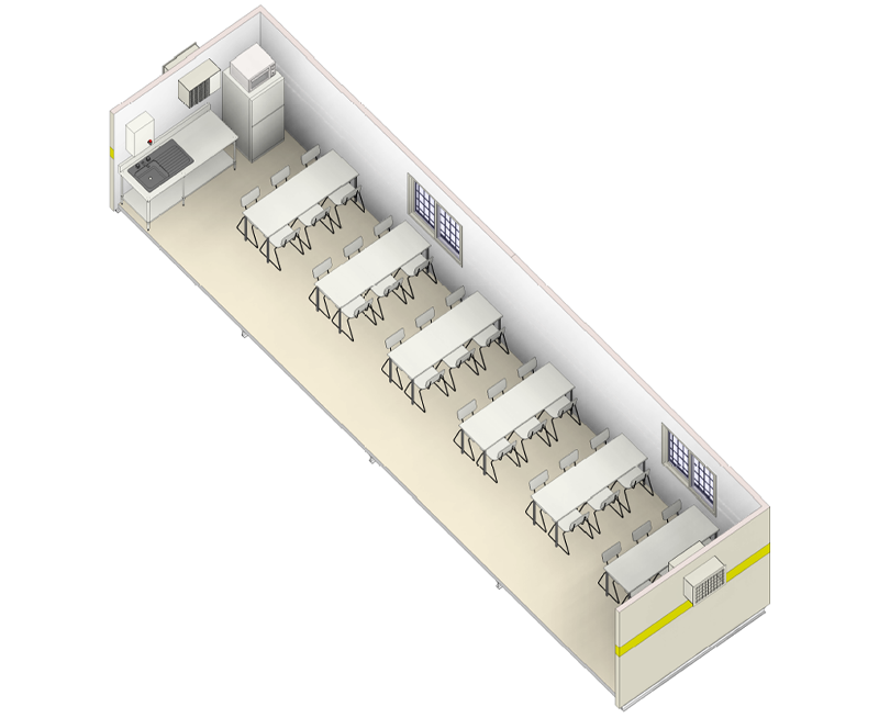 12.0 x 3.0 Lunch Room - Bianco Hiring Services Pty Ltd